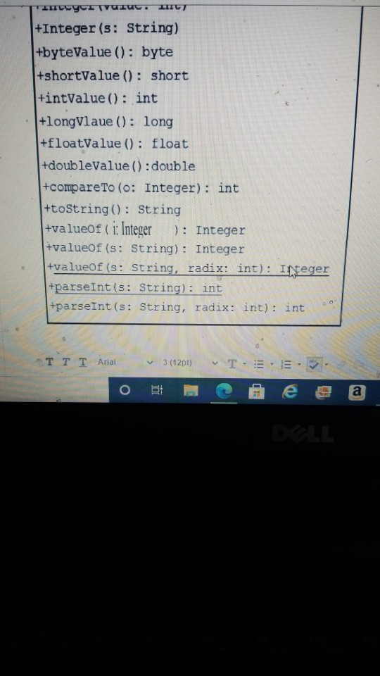 Solved 11 points Based on java defined Integer class, write | Chegg.com