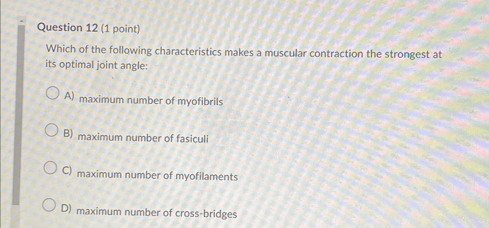 Solved Question 12 (1 ﻿point)Which of the following | Chegg.com