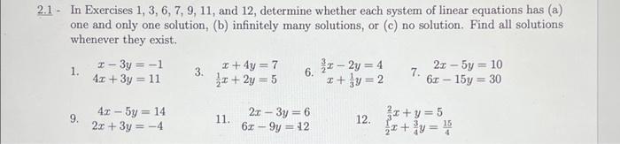 Solved DO ODD NUMBERS ONLY PLEASE 2.1 In Exercises 1, 3, 6, | Chegg.com