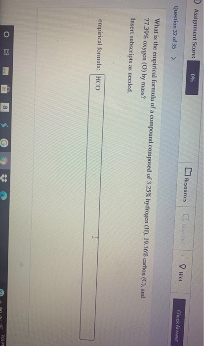 Solved Assignment Score: 0% Resources Give Up Hint Question | Chegg.com