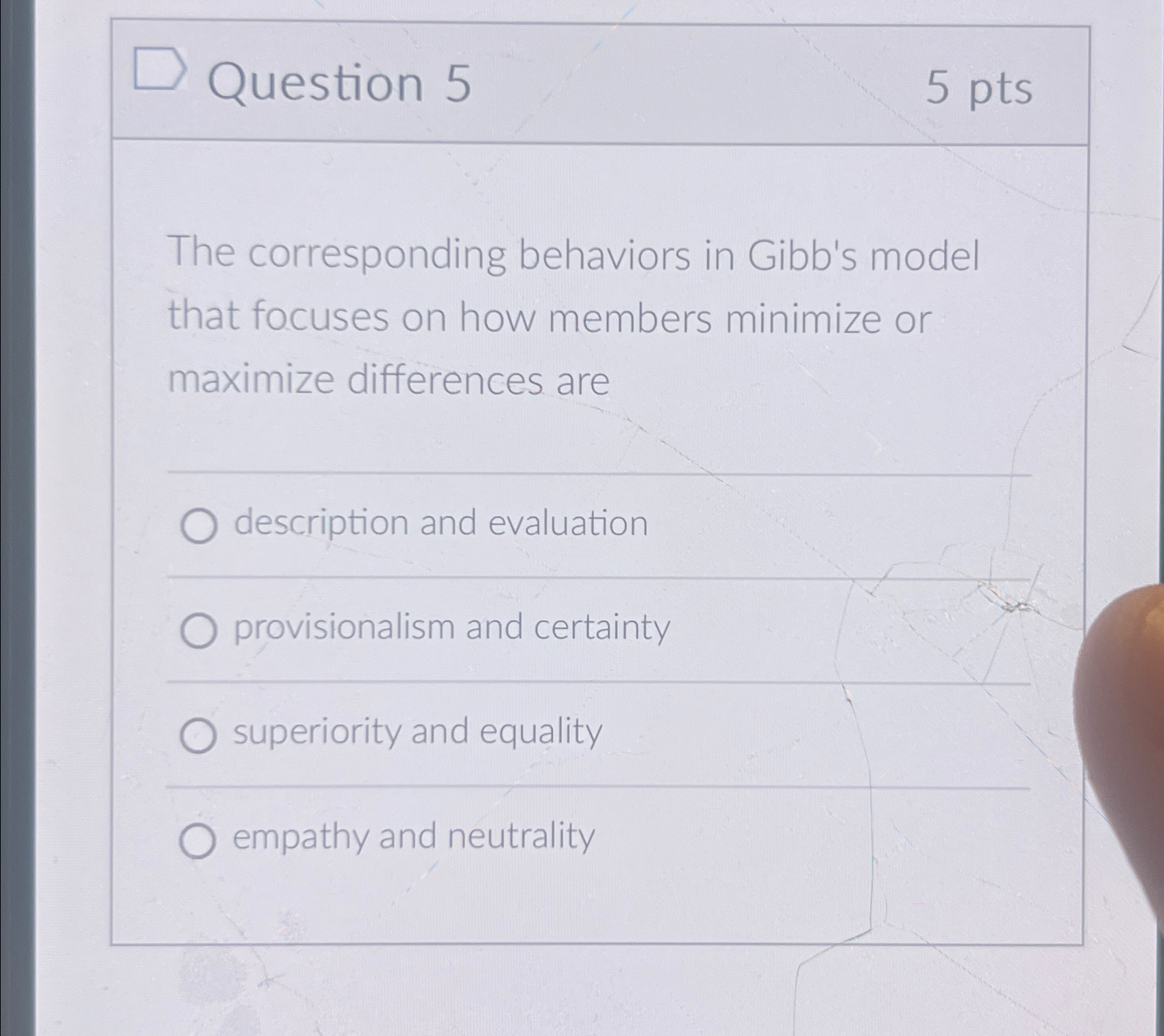 Solved Question 55 ﻿ptsThe corresponding behaviors in Gibb's | Chegg.com