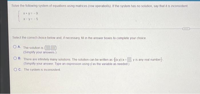 Solved Homework: Section 8.2: Systems of Linear Equations: | Chegg.com
