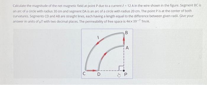 Solved Calculate the magnitude of the net magnetic field at | Chegg.com