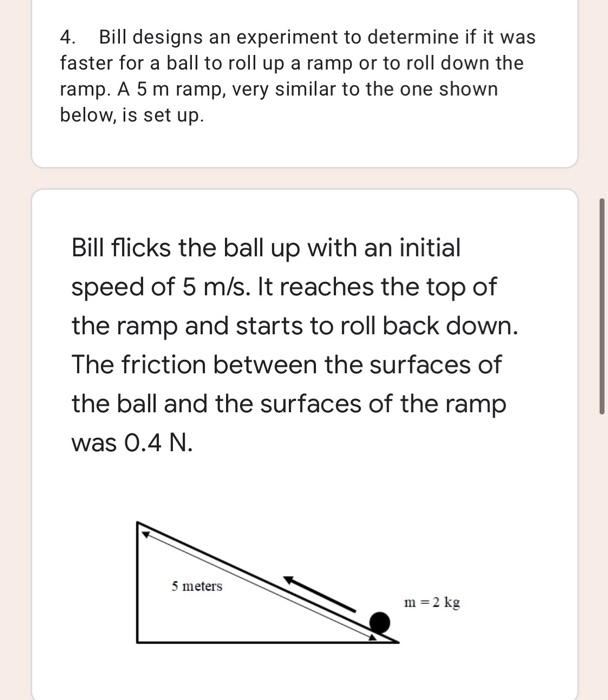Solved Bill designs an experiment to determine if it was | Chegg.com