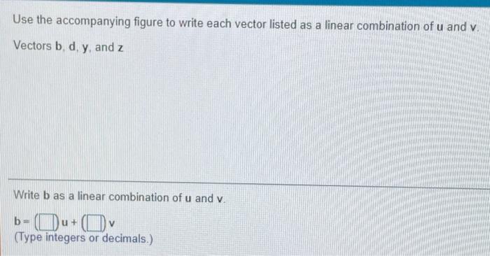 Solved Use the accompanying figure to write each vector | Chegg.com