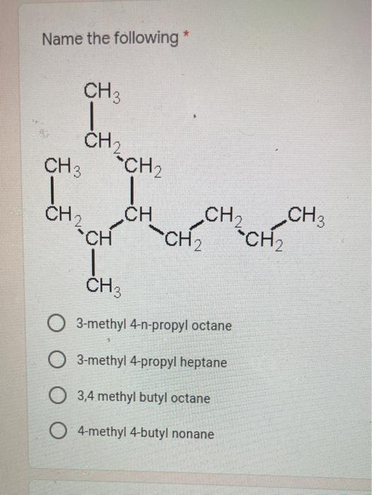 Solved Name the following O cyclobenzyne O cyclopentyne | Chegg.com