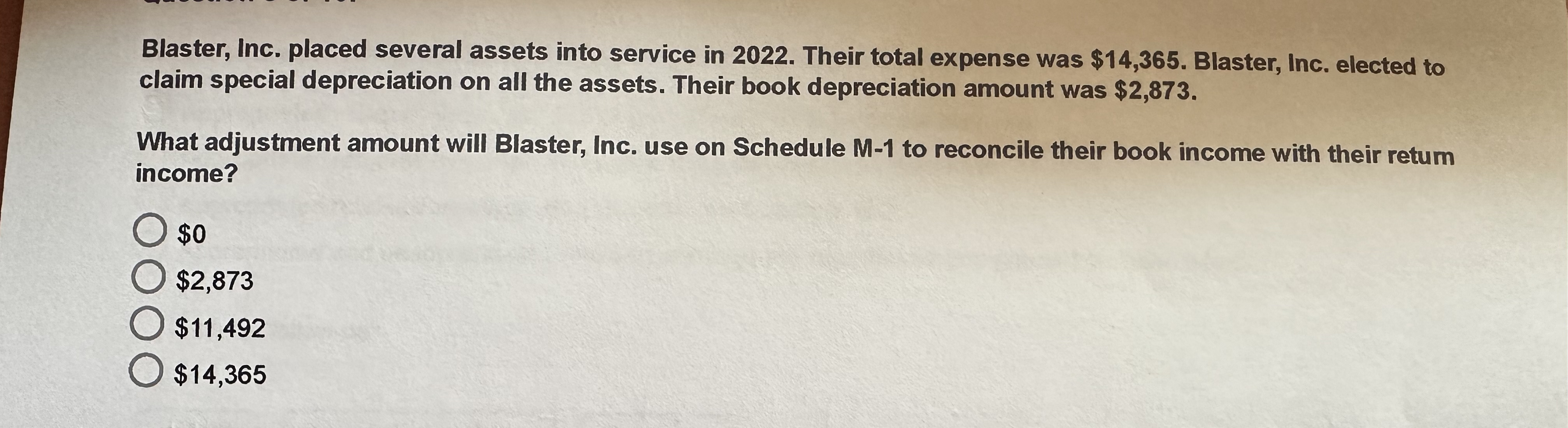 Solved Blaster, Inc. placed several assets into service in | Chegg.com