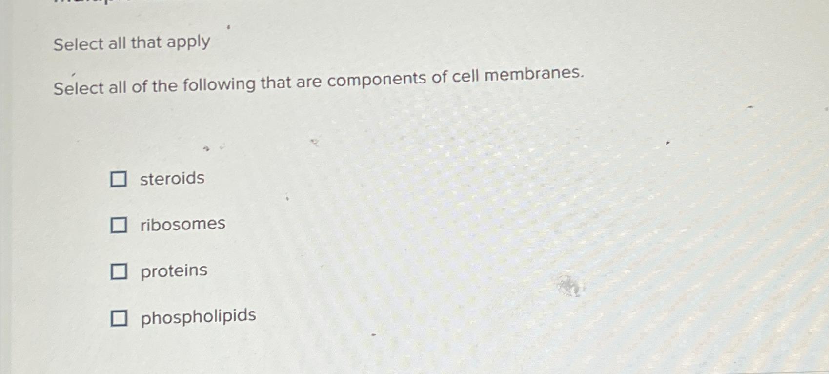 Solved Select all that applySelect all of the following that | Chegg.com