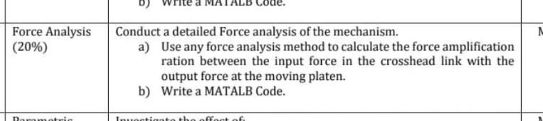 Solved \begin{tabular}{|l|l|l|} \hline Force Analysis (20%) | Chegg.com