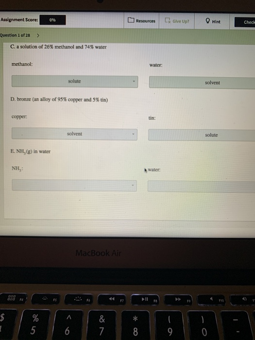 Solved Assignment Score: 0% Resources C Give Up? Hint Check | Chegg.com