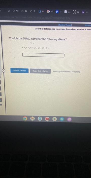 Solved Name each of the following compounds: Name the | Chegg.com