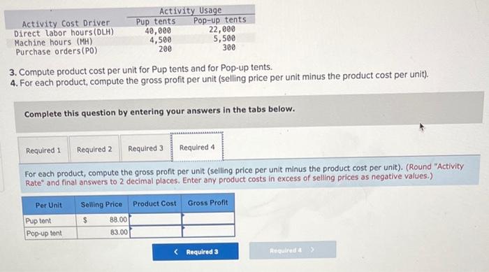 Solved Required: 1. Compute an activity rate for each | Chegg.com