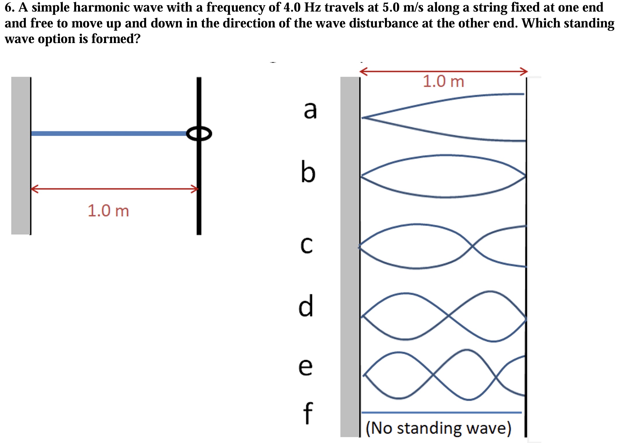 Solved A simple harmonic wave with a frequency of 4.0 ﻿Hz | Chegg.com