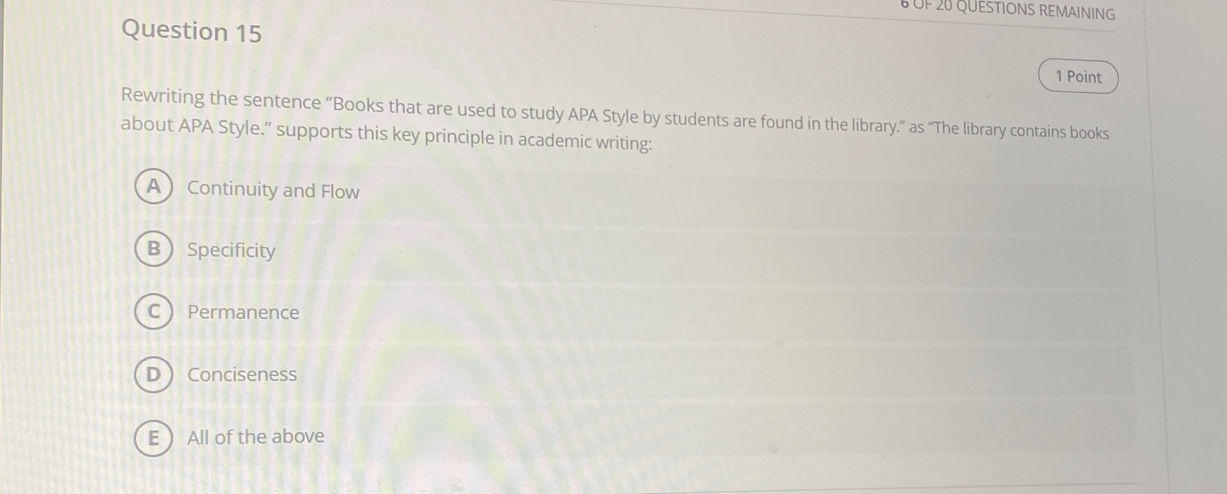 Solved Question 15Rewriting the sentence "Books that are | Chegg.com