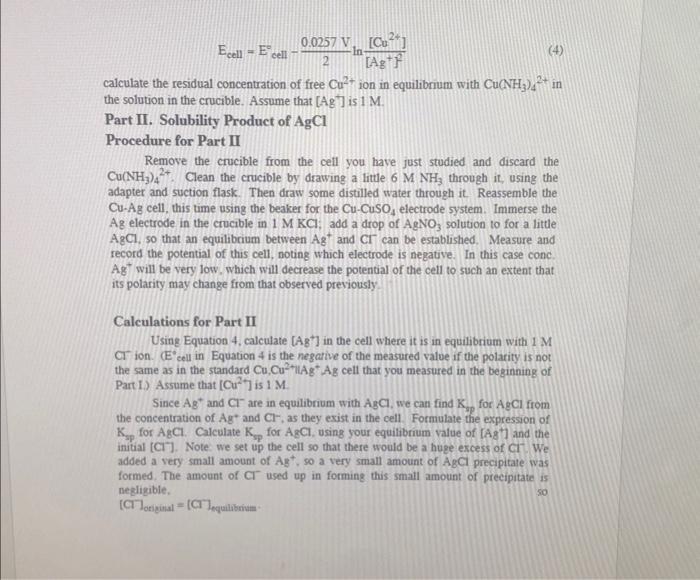 hello please help with calculations for part 2. i | Chegg.com