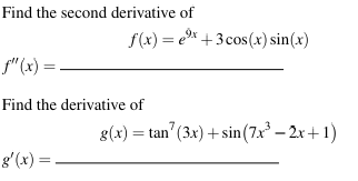 Solved Find the second derivative | Chegg.com