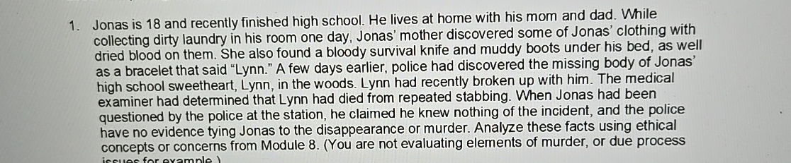 Solved CRM 123 - ﻿Case Analysis 5 ﻿Fact PatternsWrite an | Chegg.com