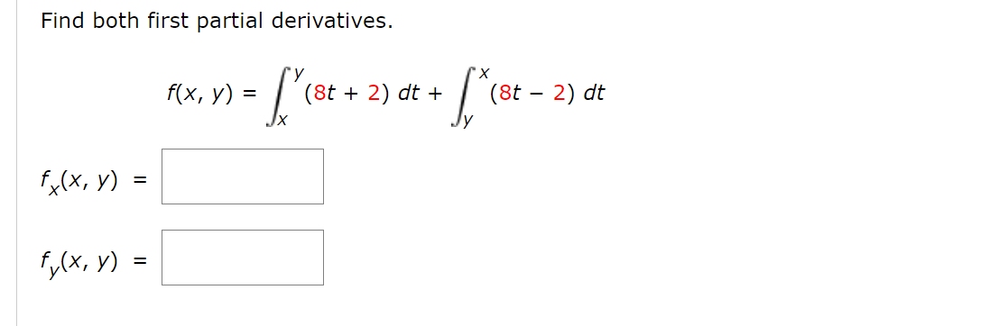 Solved Find both first partial | Chegg.com