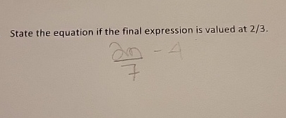 How to solve State the equation if the final | Chegg.com