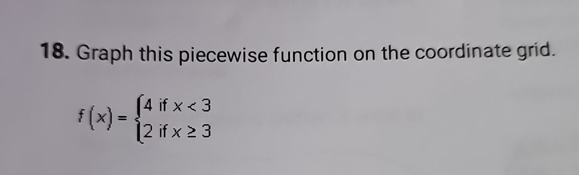 Solved What does this mean Graph this piecewise function on | Chegg.com