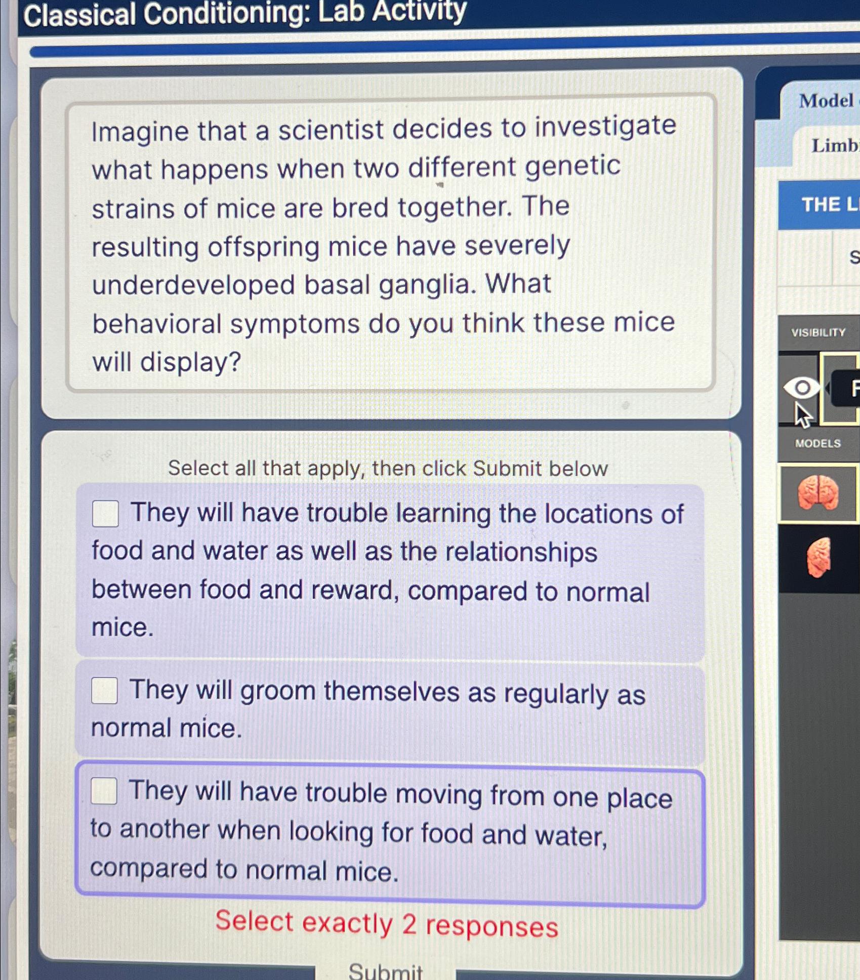 Solved Classical Conditioning: Lab ActivityImagine that a | Chegg.com