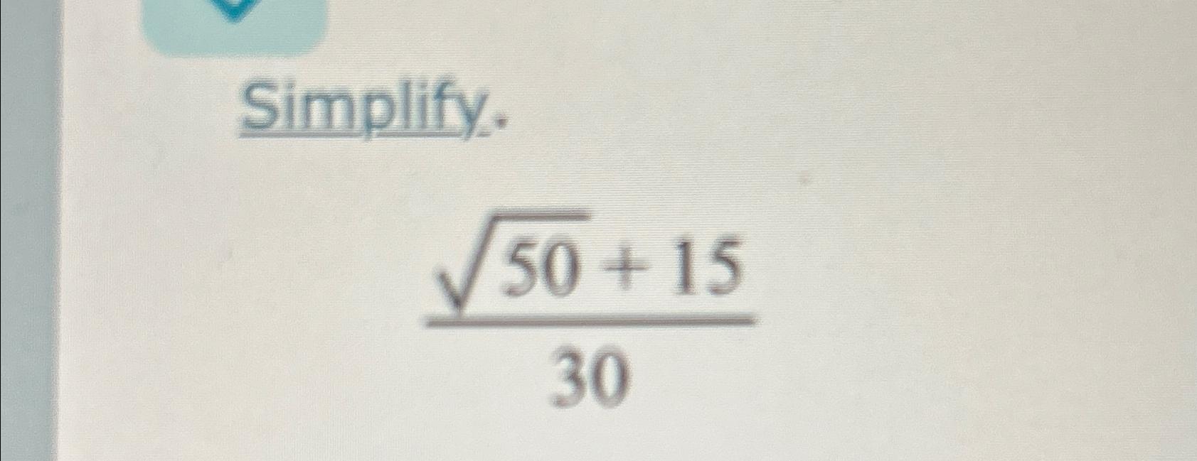 Solved Simplify.502+1530 | Chegg.com