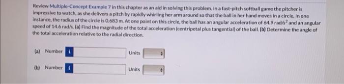 Solved Review Multiple-Concept Example 7 In this chapter as | Chegg.com