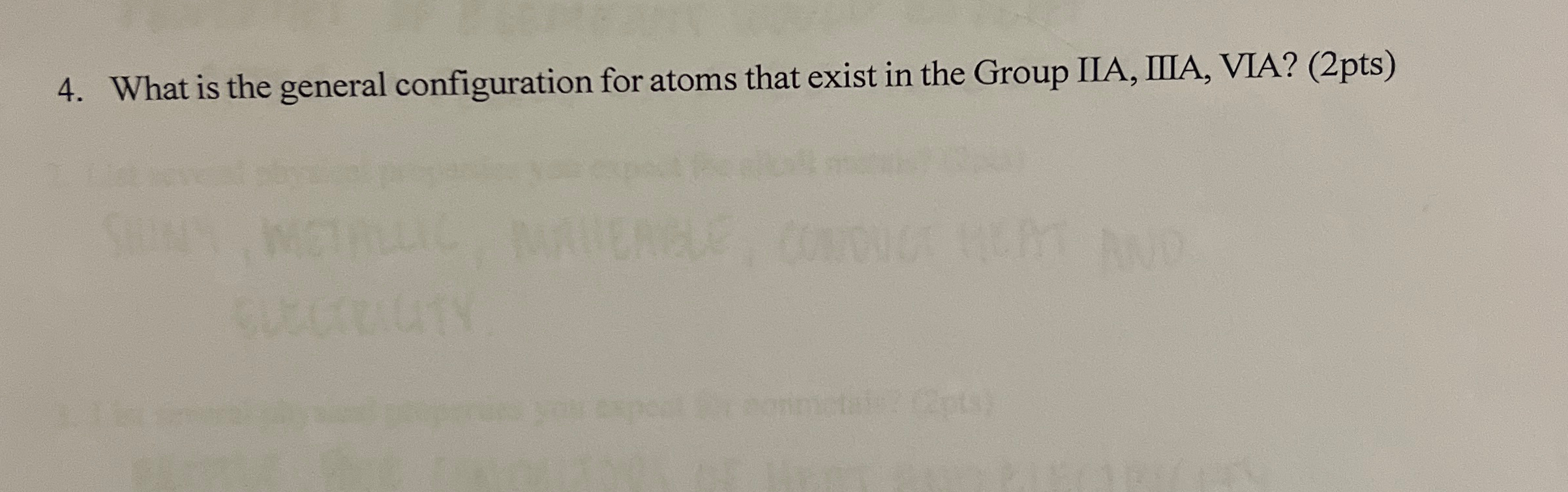 Solved What is the general configuration for atoms that | Chegg.com