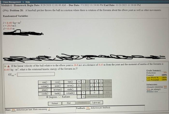 Solved Class Management | Help Module 6-Homework Begin Date: | Chegg.com
