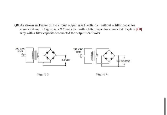 Solved Q8. As shown in Figure 3, the circuit output is 6.1 | Chegg.com