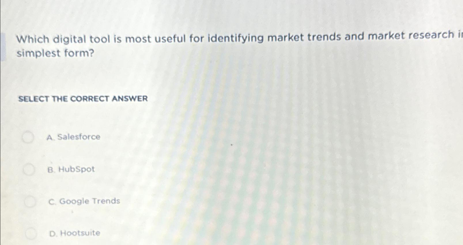 Solved Which digital tool is most useful for identifying | Chegg.com