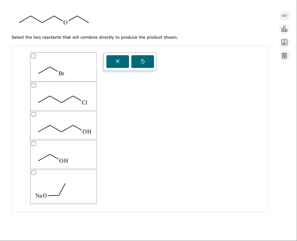 Solved Select the two reactants that will combine directly | Chegg.com
