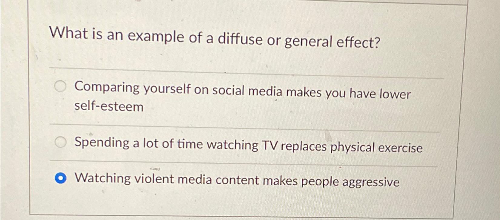 Solved What is an example of a diffuse or general | Chegg.com