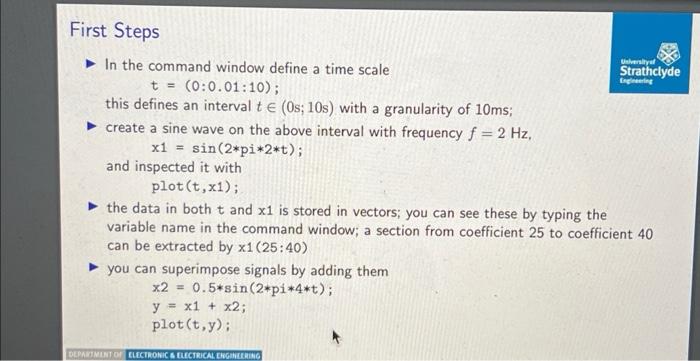 Getting Started start Matlab, either from a shortcut | Chegg.com