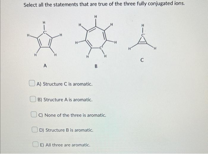 Solved Select all the statements that are true of the three | Chegg.com