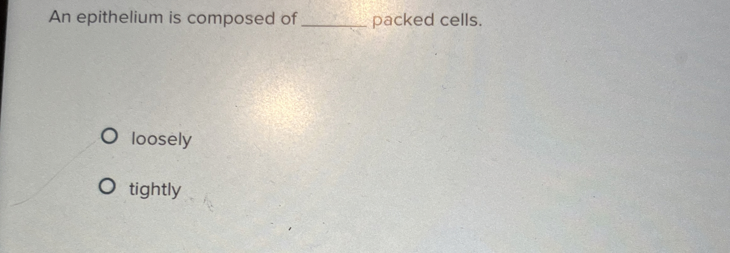 Solved An epithelium is composed of q, ﻿packed | Chegg.com