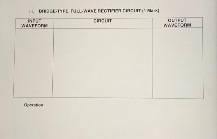 Solved Q2 Draw The Input Waveform Circuit And Output