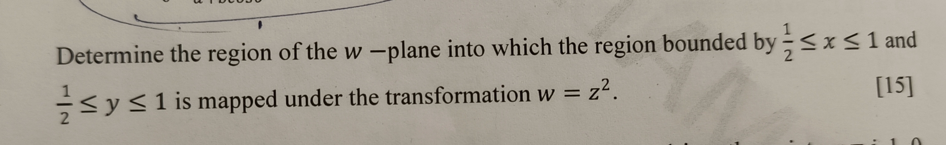 Solved Determine the region of the w-plane into which the | Chegg.com