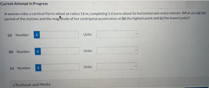 Solved A woman rides a carnival Ferris wheel at radius 16 m, | Chegg.com
