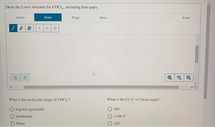 Solved Draw the Lewis structure for COCI,, including lone | Chegg.com