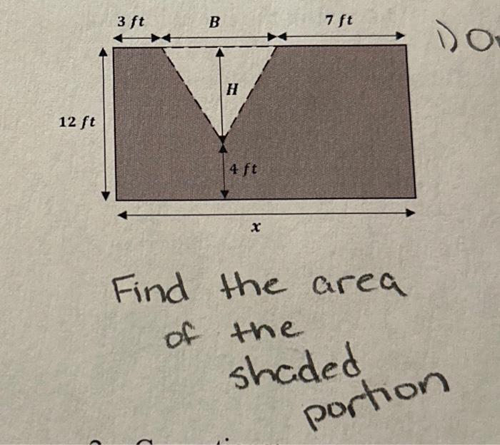 Solved Find the area of the shaded portion | Chegg.com
