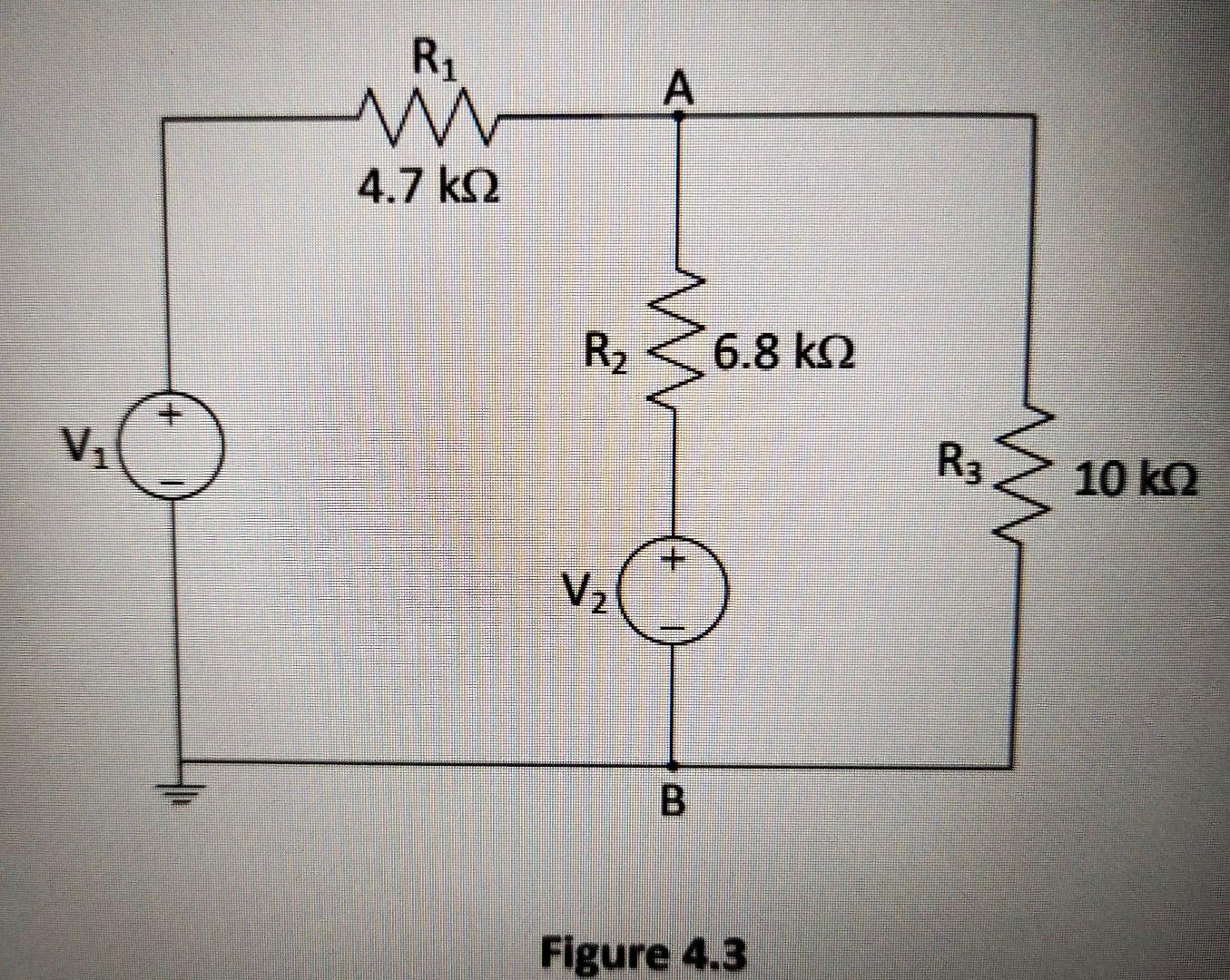 Solved By using superposition, find VA and VB. Given that | Chegg.com