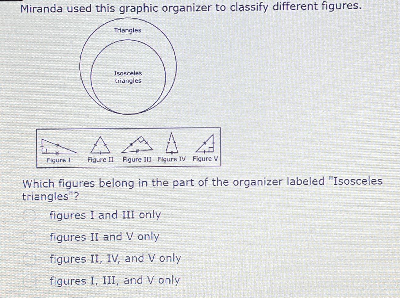 Solved Miranda used this graphic organizer to classify | Chegg.com