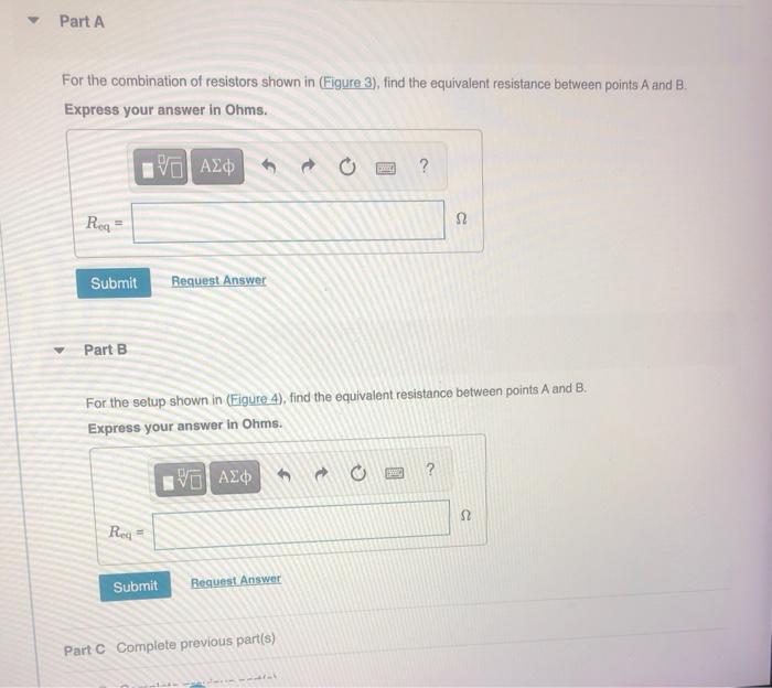 Solved R3 I Ri R2 WWW R W R2 W R3 W A B 292 30 WW 492 W | Chegg.com