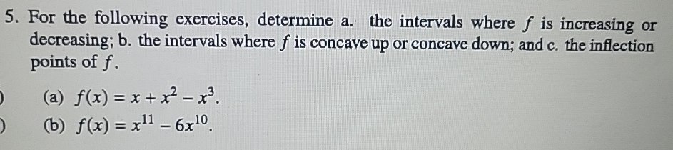 Solved For the following exercises, determine a. ﻿the | Chegg.com