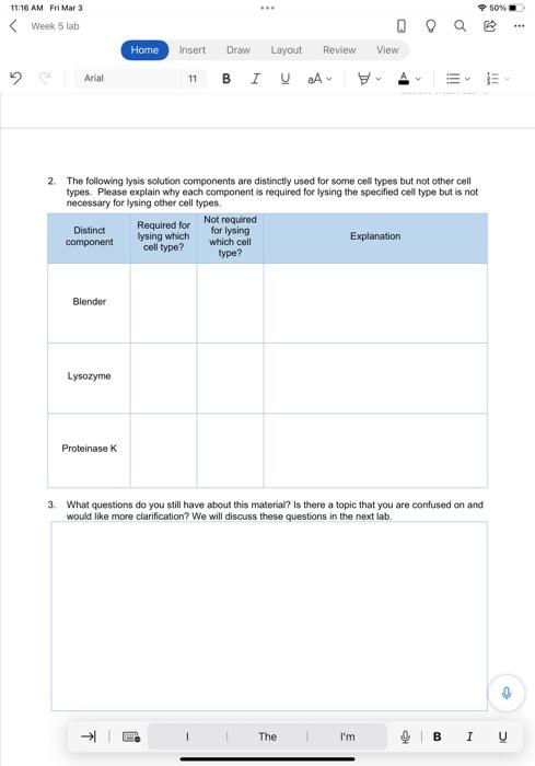 Solved 1. To generate cell extracts from cells from various | Chegg.com