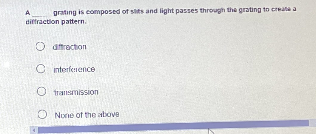 Solved A grating is composed of slits and light passes | Chegg.com