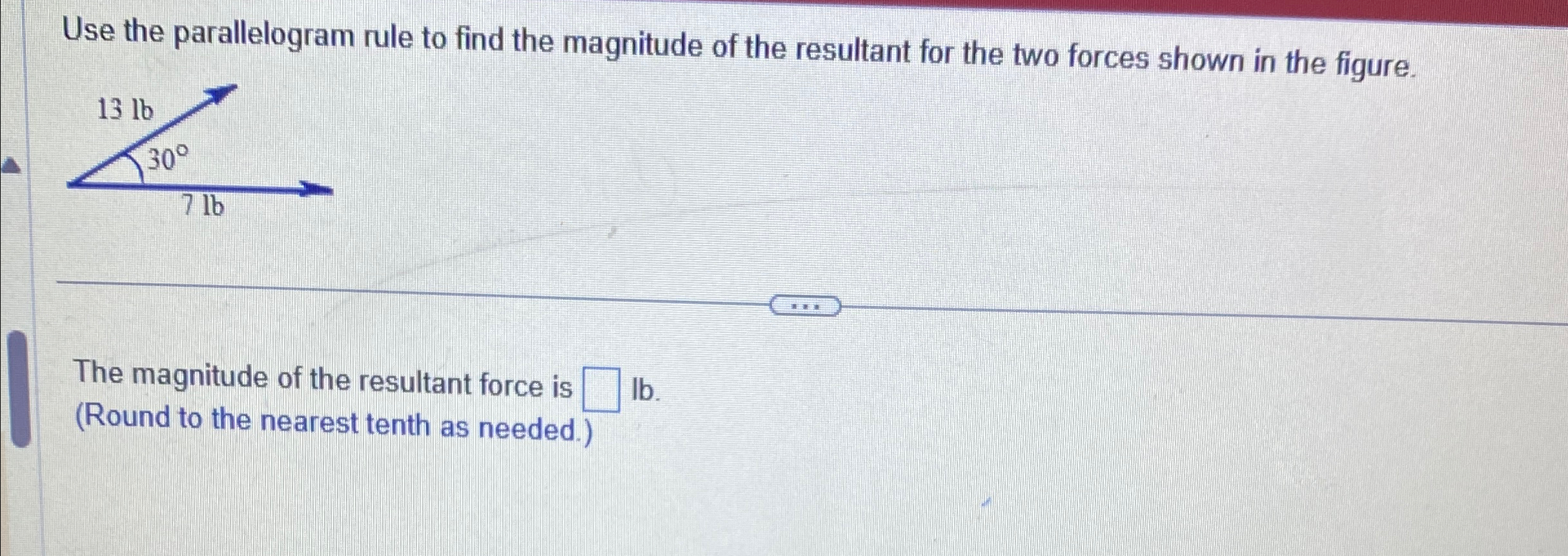 Solved Use the parallelogram rule to find the magnitude of | Chegg.com