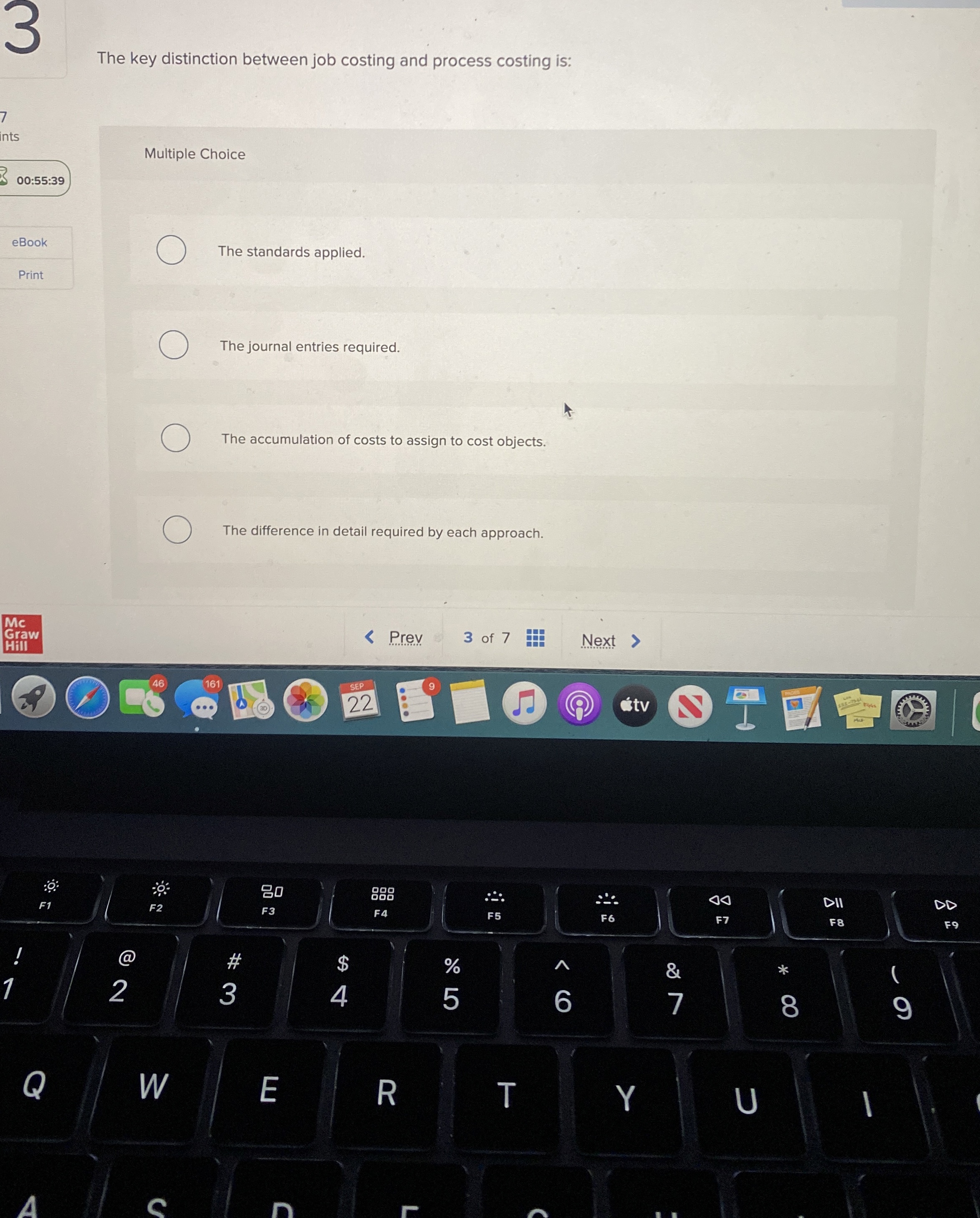 Solved The key distinction between job costing and process | Chegg.com