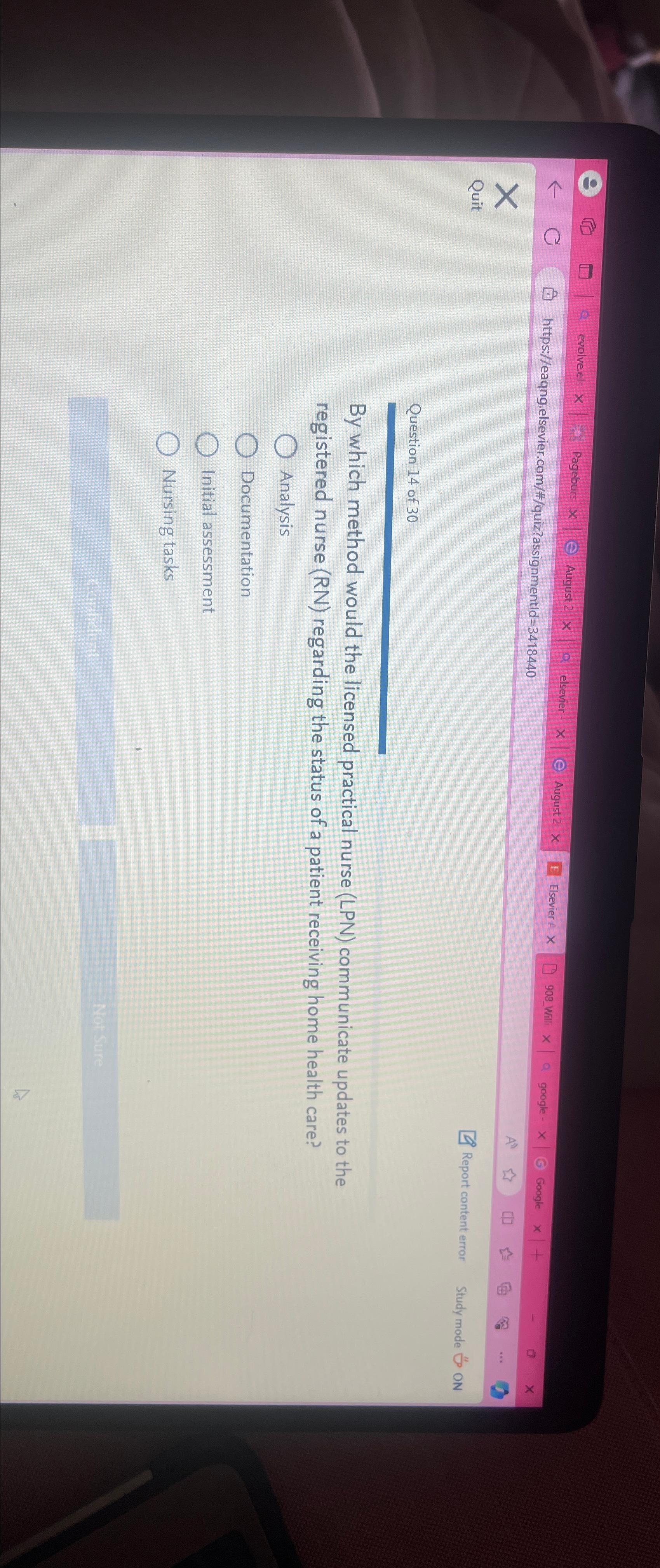 Solved QuitRepReport content errorStudy mode :' ﻿ONQuestion | Chegg.com